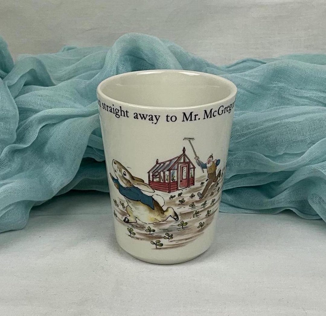 Vintage Peter Rabbit Cup ~ Wedgewood & Barlaston of Ethruria Made in ...