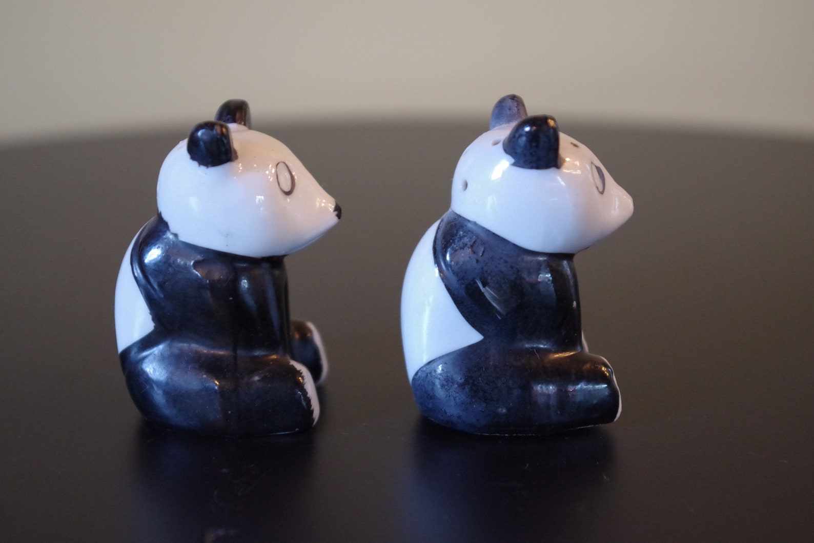 Panda Panda Salt and Pepper Shakers Vintage Panda Salt and | Etsy