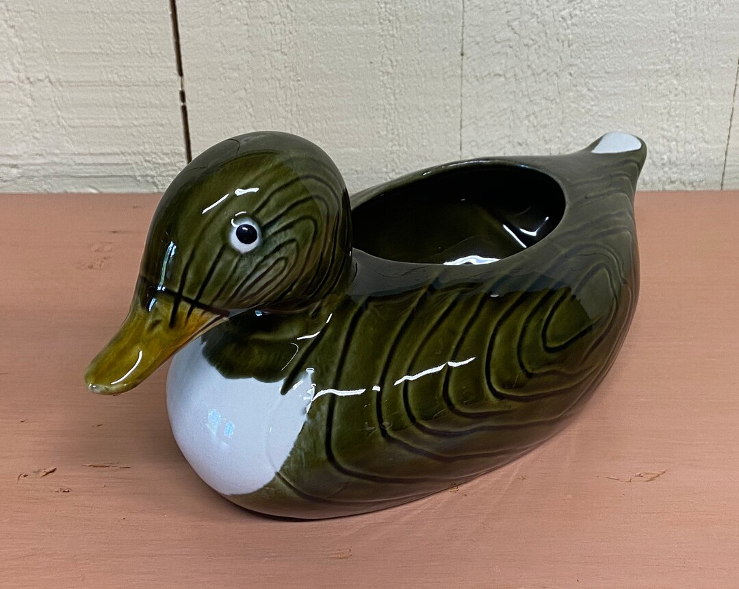 Vintage Duck Planter ~ FTD 1979 Duck Planter ~ Duck ~ Hunting Theme ...