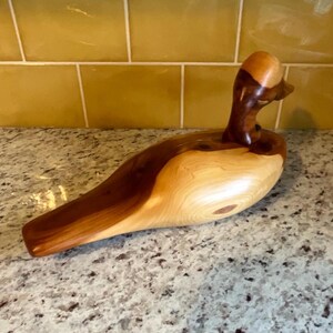 Vintage Wood Duck ~ Hand Carved Wood Duck ~ Primitive Wood Duck ...