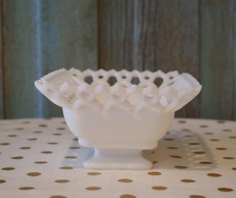 Westmoreland Dish Vintage Rectangle Milk Glass Bowl | Etsy