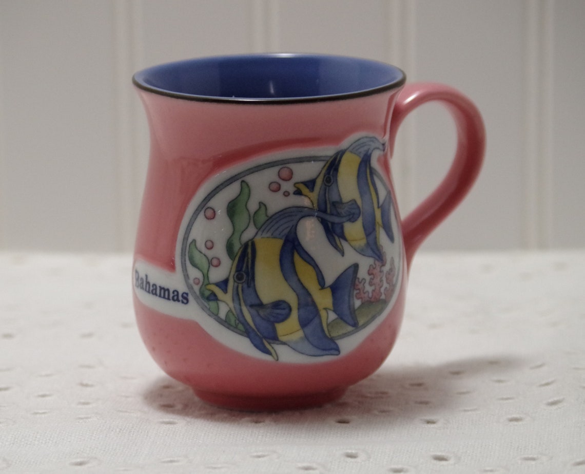 Tropical Fish Mug Vintage Bahamas Souvenir Mug Bahamas | Etsy