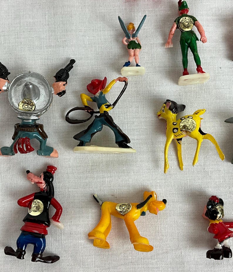 Vintage Marx Disneykins First Series and Pinocchio Series Miniatures ...