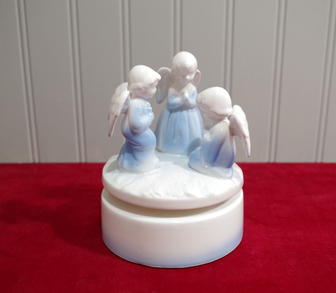 Vintage Praying Angels Music Box ~ Made in Japan ~ Praying Angels ...