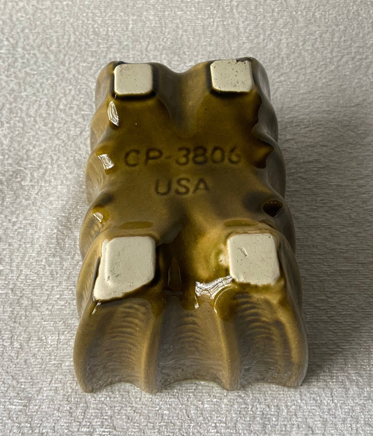 Vintage Cookson Pottery Planter Olive Green Rectangle | Etsy