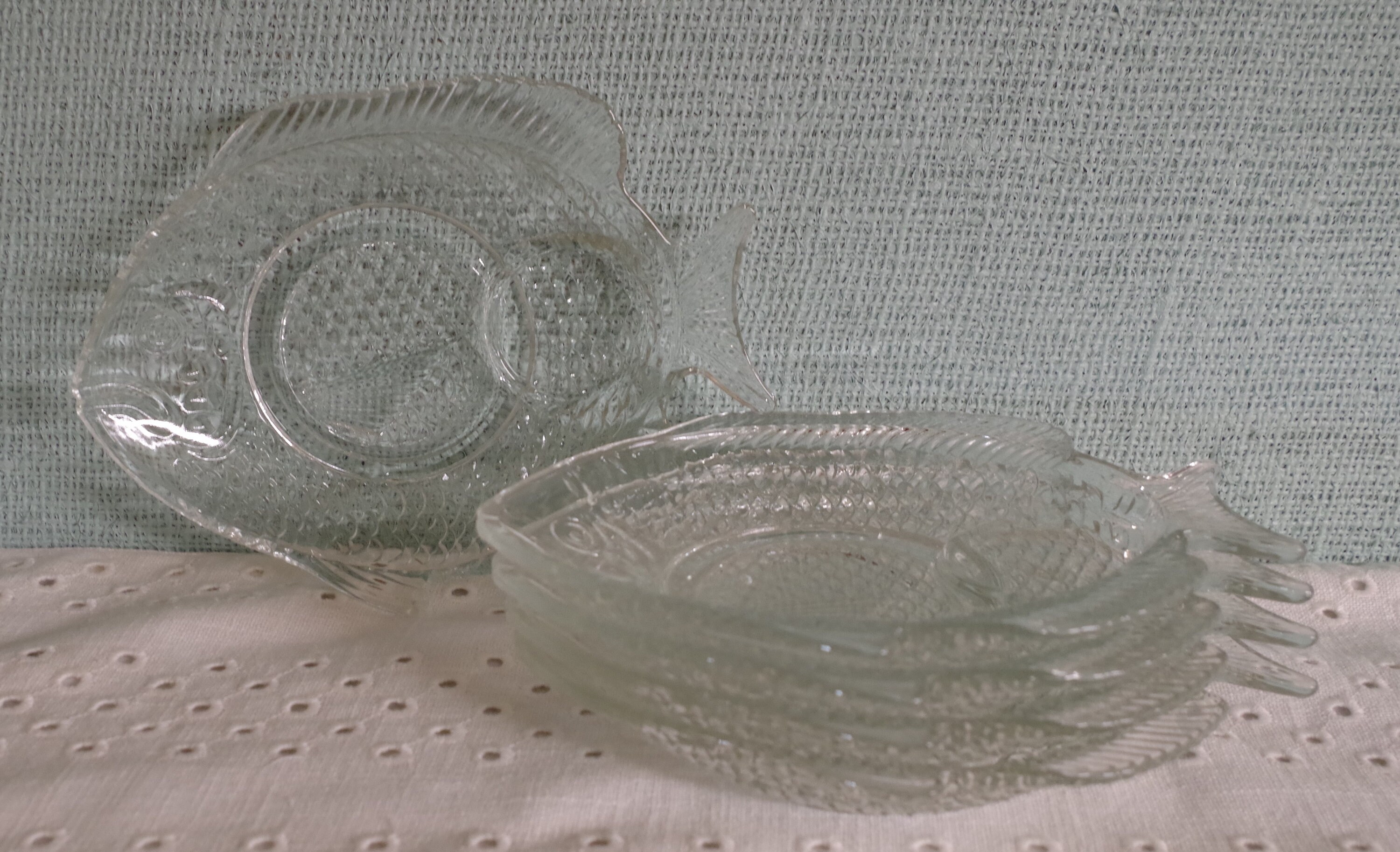 Vintage Fish Shape Plates Embossed Bottom Fish Design Plate - Etsy