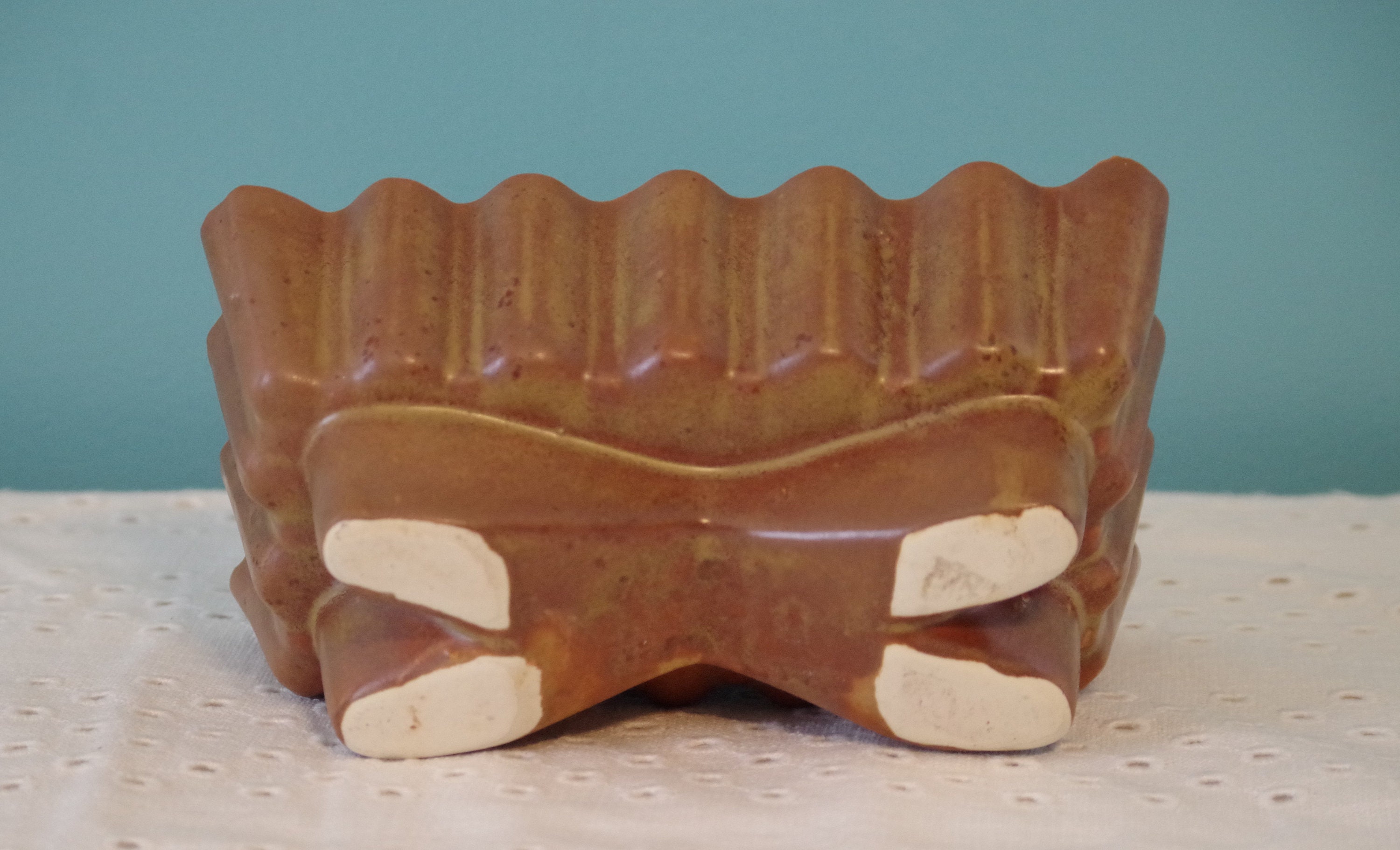 Vintage Planter Rectangle Shape Flower Pot Earthtone - Etsy