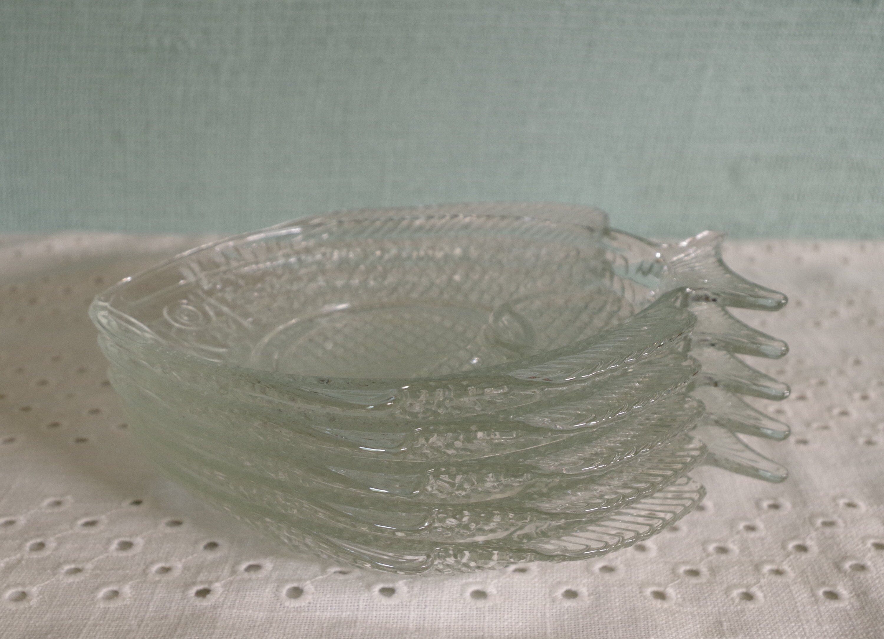 Vintage Fish Shape Plates Embossed Bottom Fish Design Plate - Etsy