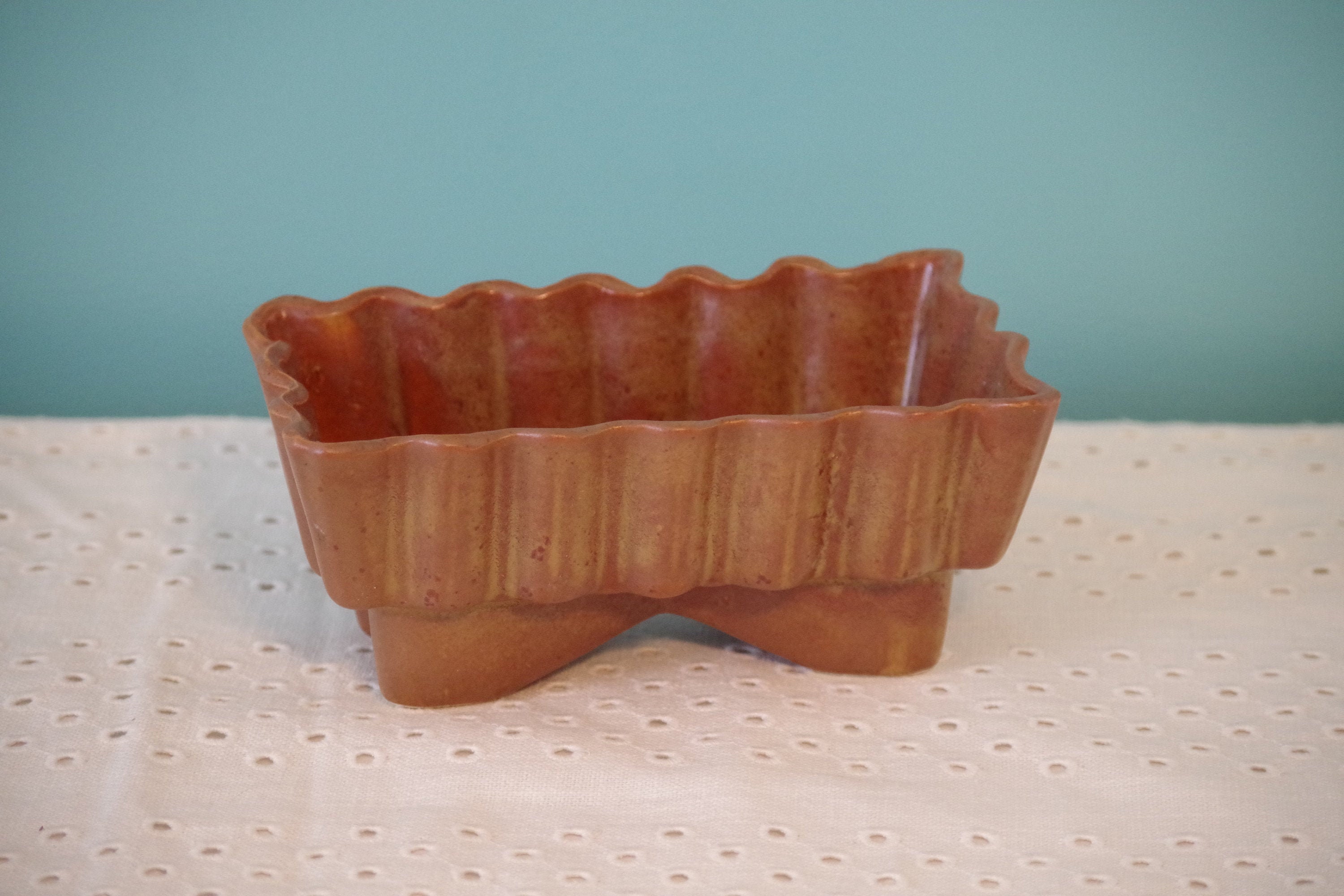 Vintage Planter Rectangle Shape Flower Pot Earthtone - Etsy
