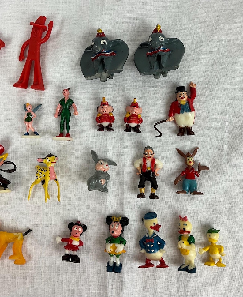 Vintage Marx Disneykins First Series and Pinocchio Series Miniatures ...