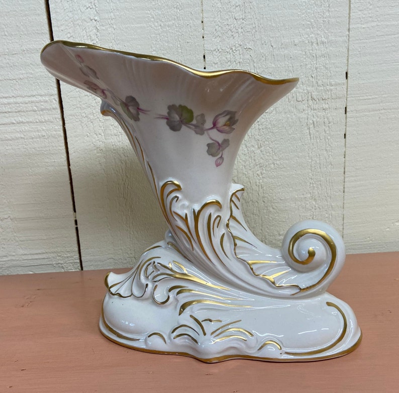 Vintage Cornucopia Vase Cornucopia Thanksgiving Table - Etsy
