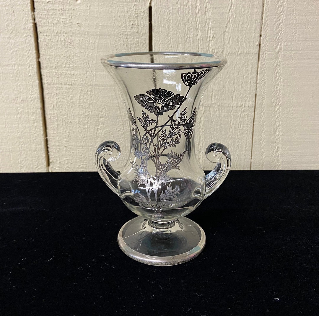 Vintage Flanders Silver Overlay Floral Vase ~ Flanders by Silver City ...