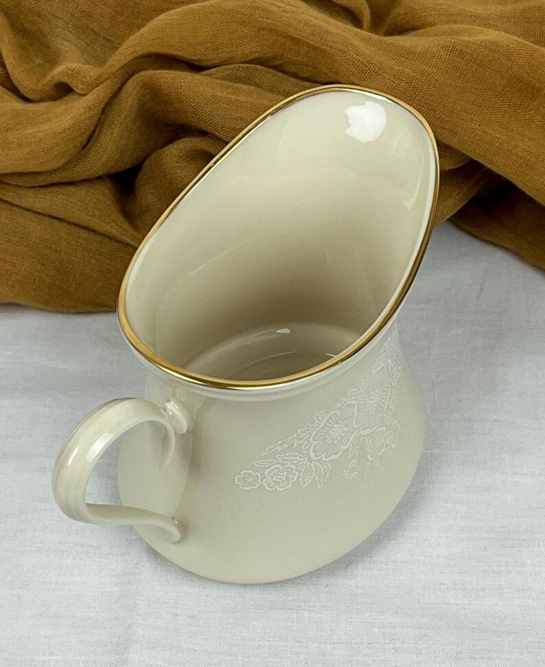 Vintage Lenox Special Creamer ~ Lenox Ivory Creamer With White Embossed ...