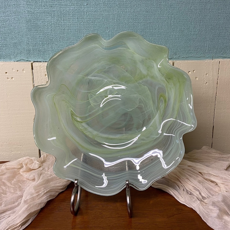 Recycled Glass Plate - Etsy