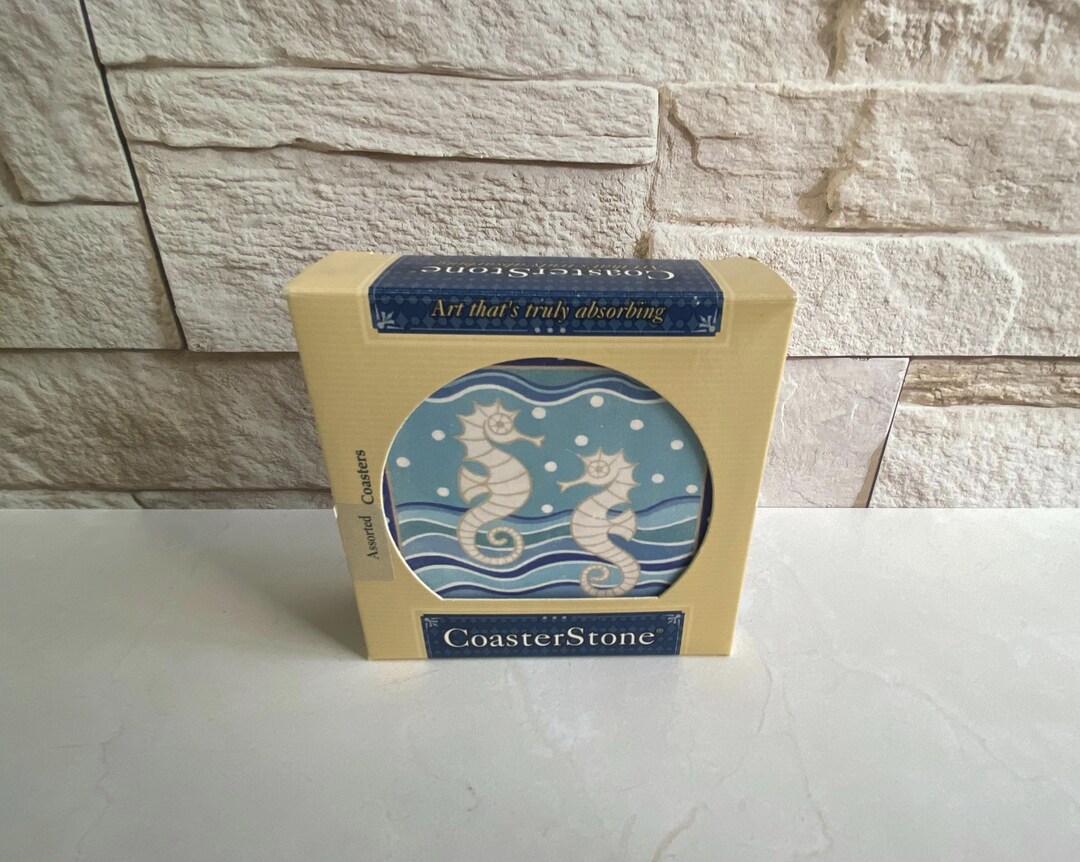 Vintage Coasterstone Assorted Beach Coasters New in Original Packaging ...