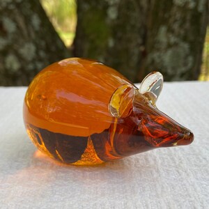 Vintage Amber Glass Mouse Amber Glass Mouse Paperweight - Etsy