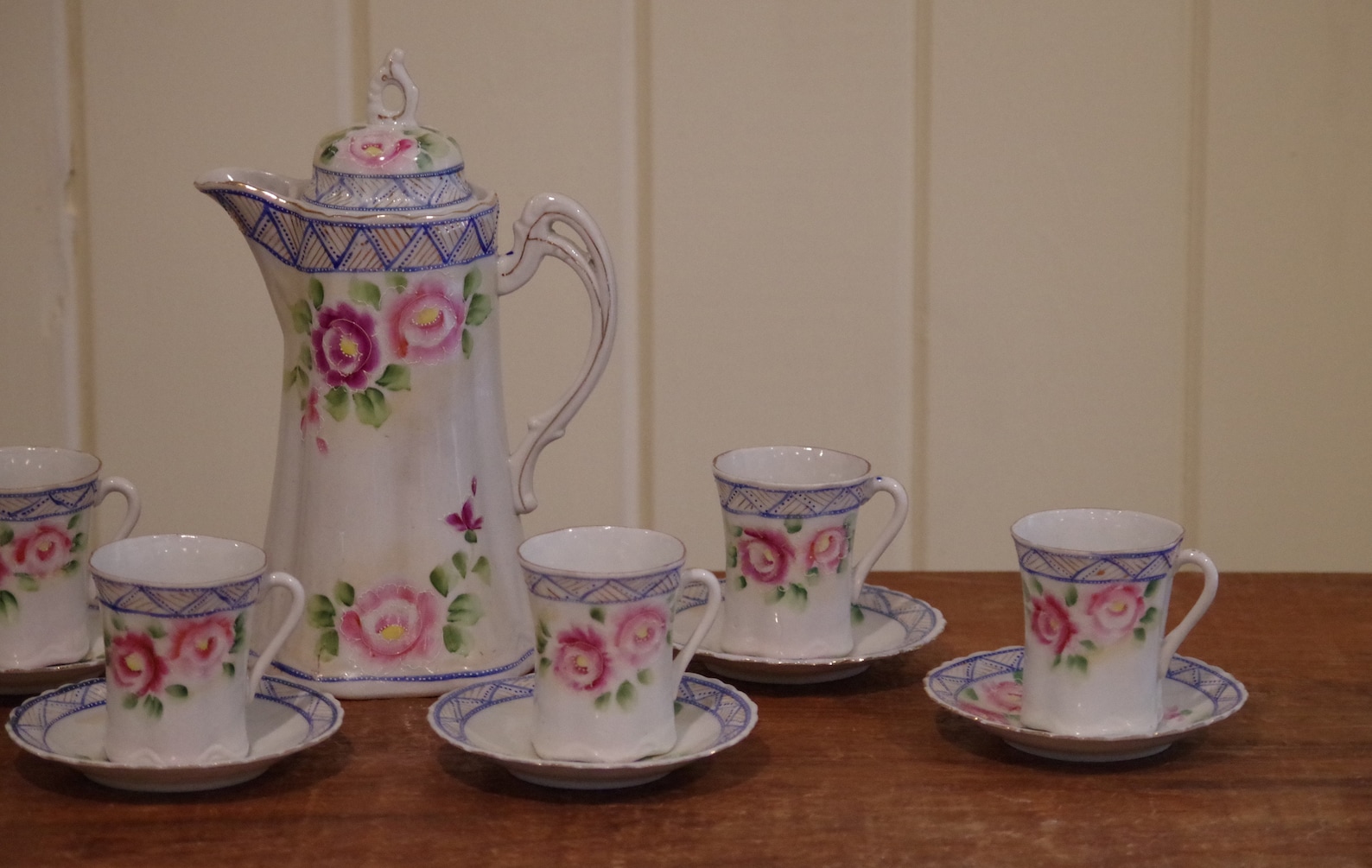 Vintage Tea Set Japan Hand Painted Porcelain Tea Set - Etsy
