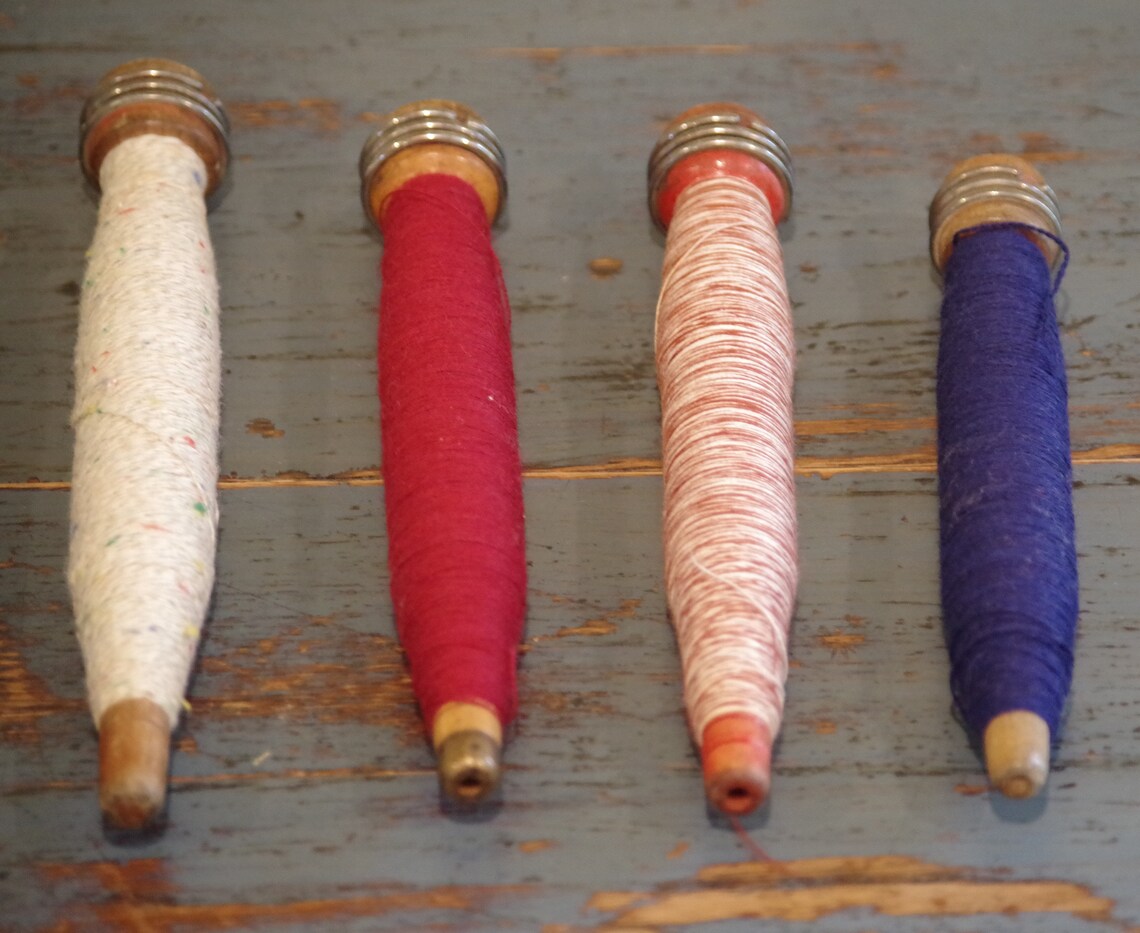 Wooden Quill Spools Vintage Textile Mill Spool Wood Bobbin | Etsy