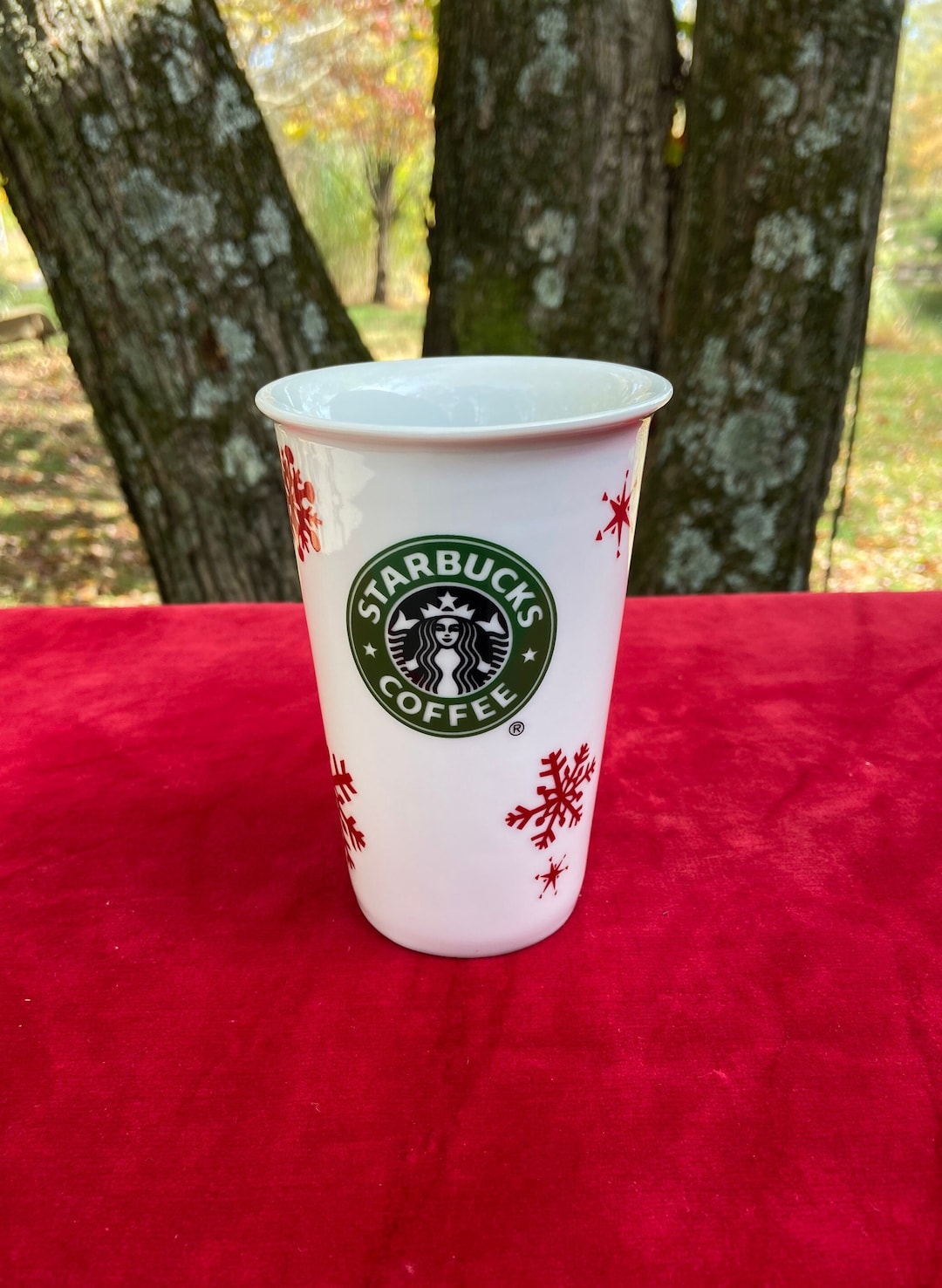 Starbucks Snowflake Travel Mug ~ Starbucks 2010 Christmas Holiday Mug ...