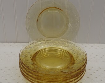Yellow Glass Plate - Etsy