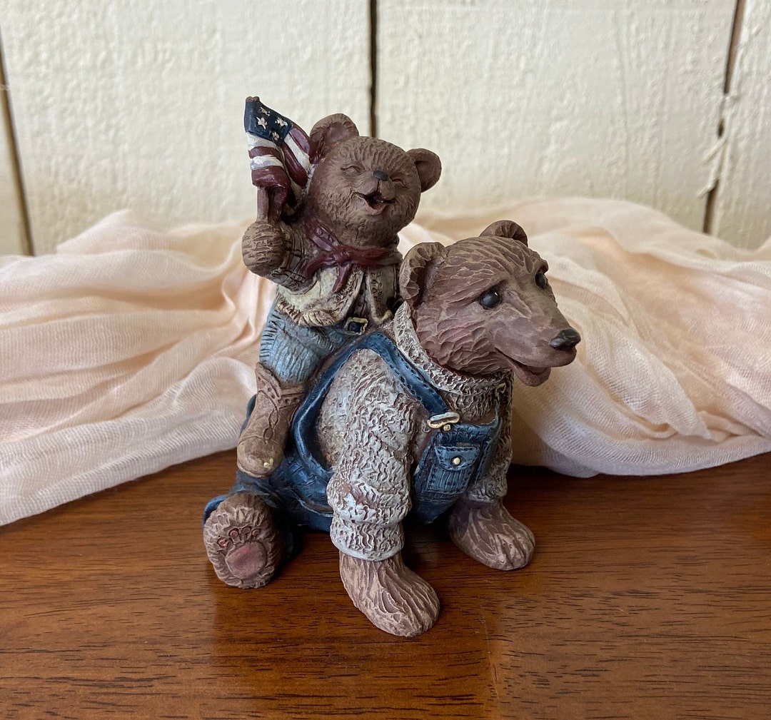 Vintage Sarah's Attic Limited Edition Bears ~ Papa Barney and Biff ...