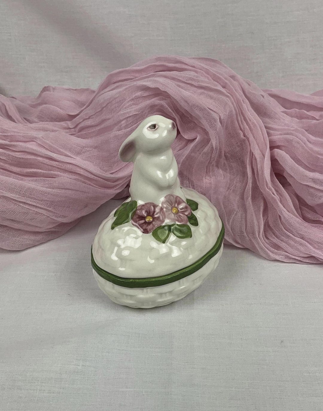 Vintage Avon Bunny Trinket Dish ~ Made and Handpainted in Brazil 1982 ...