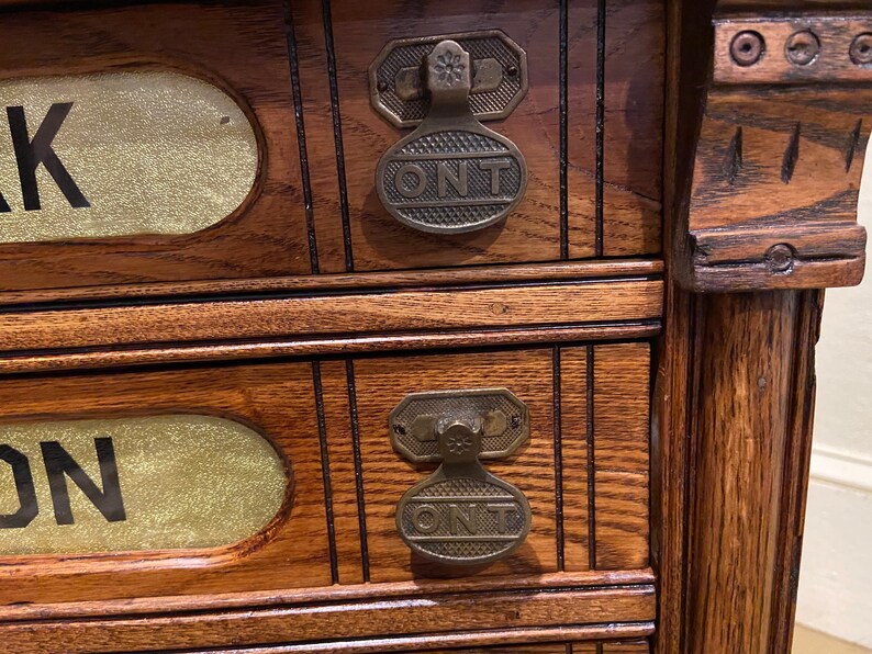 Vintage O.N.T George A. Clark Thread Cabinet Clark's | Etsy