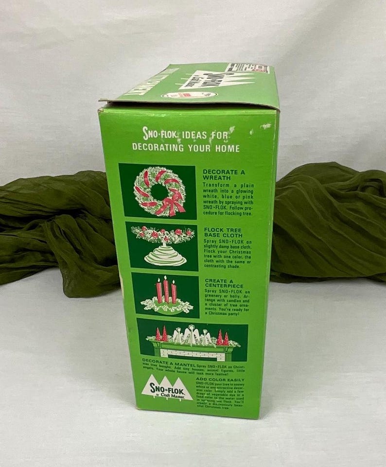Vintage Sno Flok by Craft Master Spray Attachment ~ Unused Christmas ...