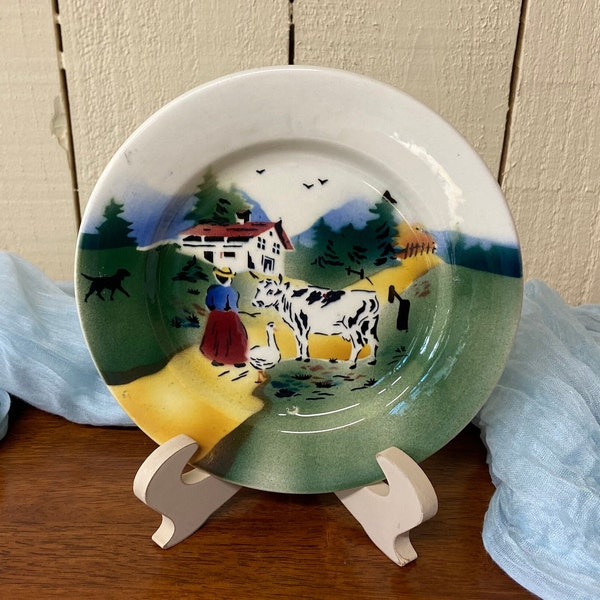 Farm Scene Plate - Etsy