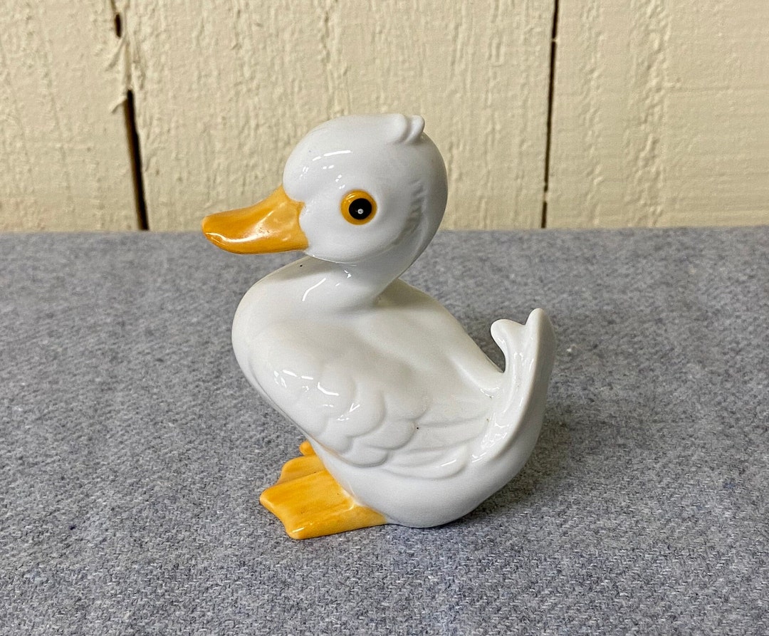 Vintage Homco Duck Figurine ~ Homco Taiwan 1414 ~ Spring Duck Figurine ...