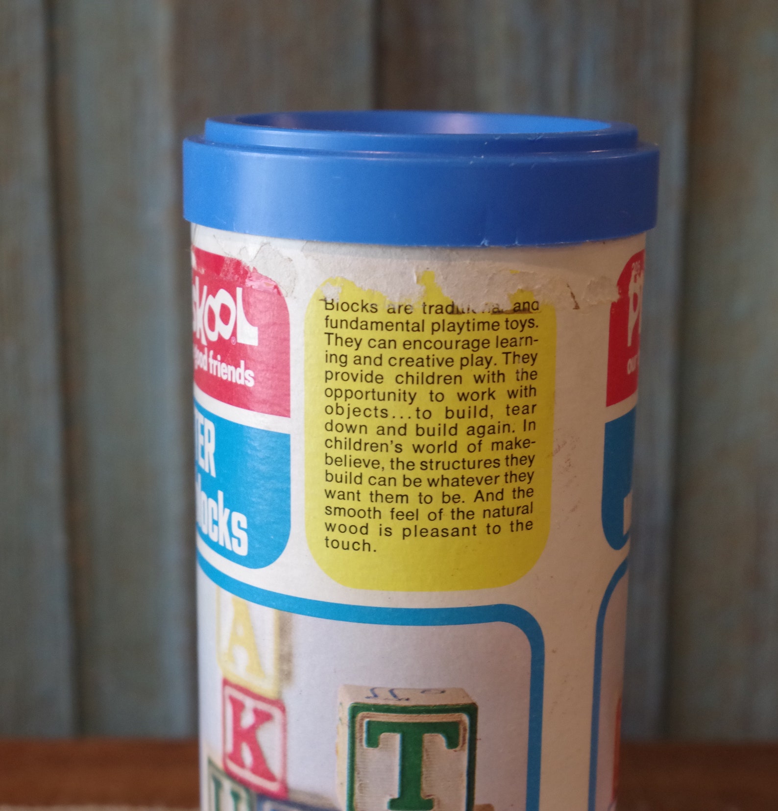 Wood Blocks Vintage Playskool Blocks Letter Blocks - Etsy