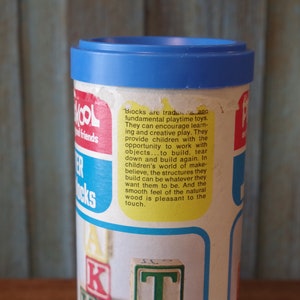 Wood Blocks ~ Vintage Playskool Blocks ~ Letter Blocks ~ 1970's Toy ...