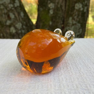 Vintage Amber Glass Mouse Amber Glass Mouse Paperweight - Etsy