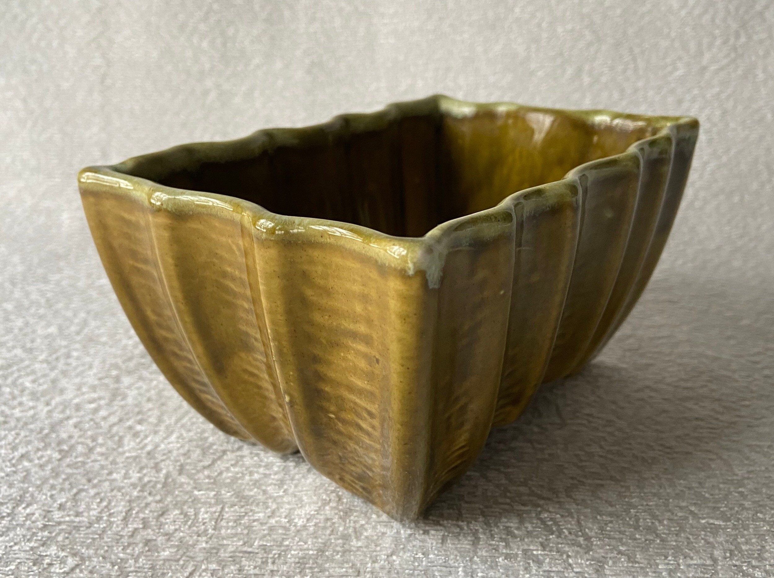 Vintage Cookson Pottery Planter Olive Green Rectangle | Etsy