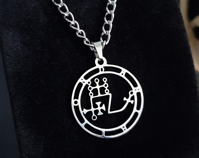 Dantalion Pendant, Dantalion Necklace, Witch Necklace, Ars Goetia, Sigil of Dantalion, Satanic ...