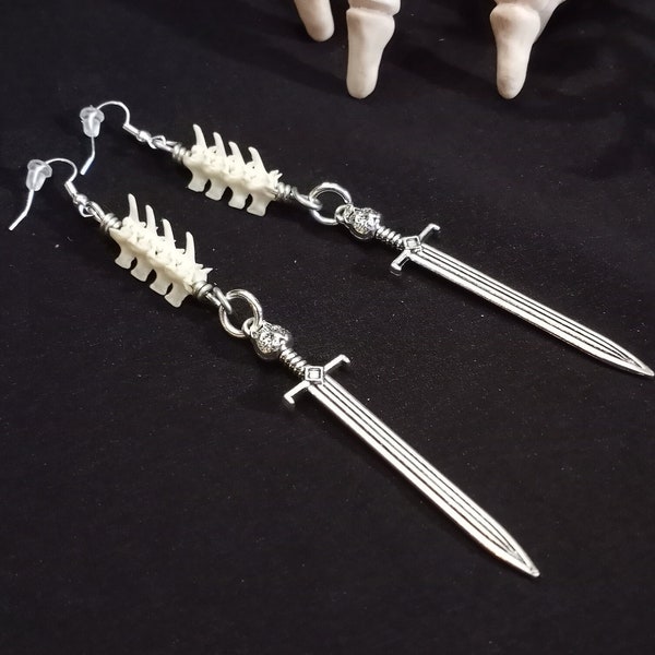 Bone Earrings - Etsy