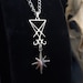 Ouroboros Sigil of Lucifer Necklace, Satan Necklace, Gothic Necklace ...