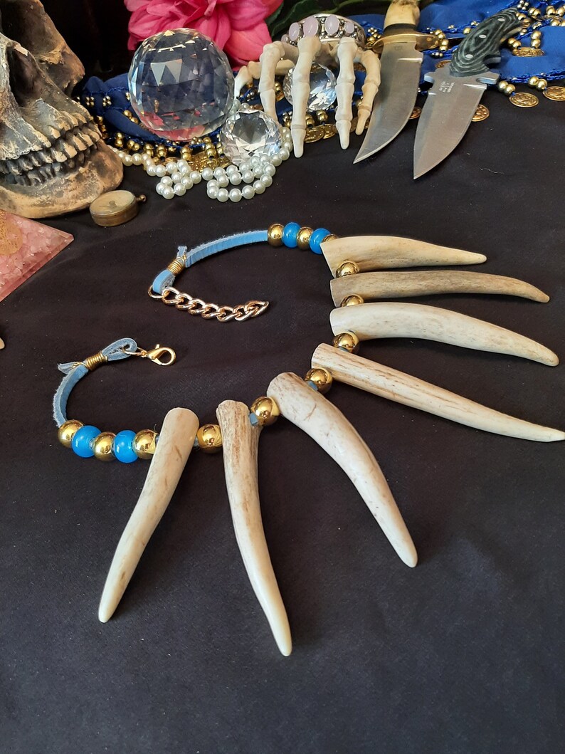 Antler Necklace, Bone Necklace, Bone Jewelry, Antler Jewelry, Real Bone ...