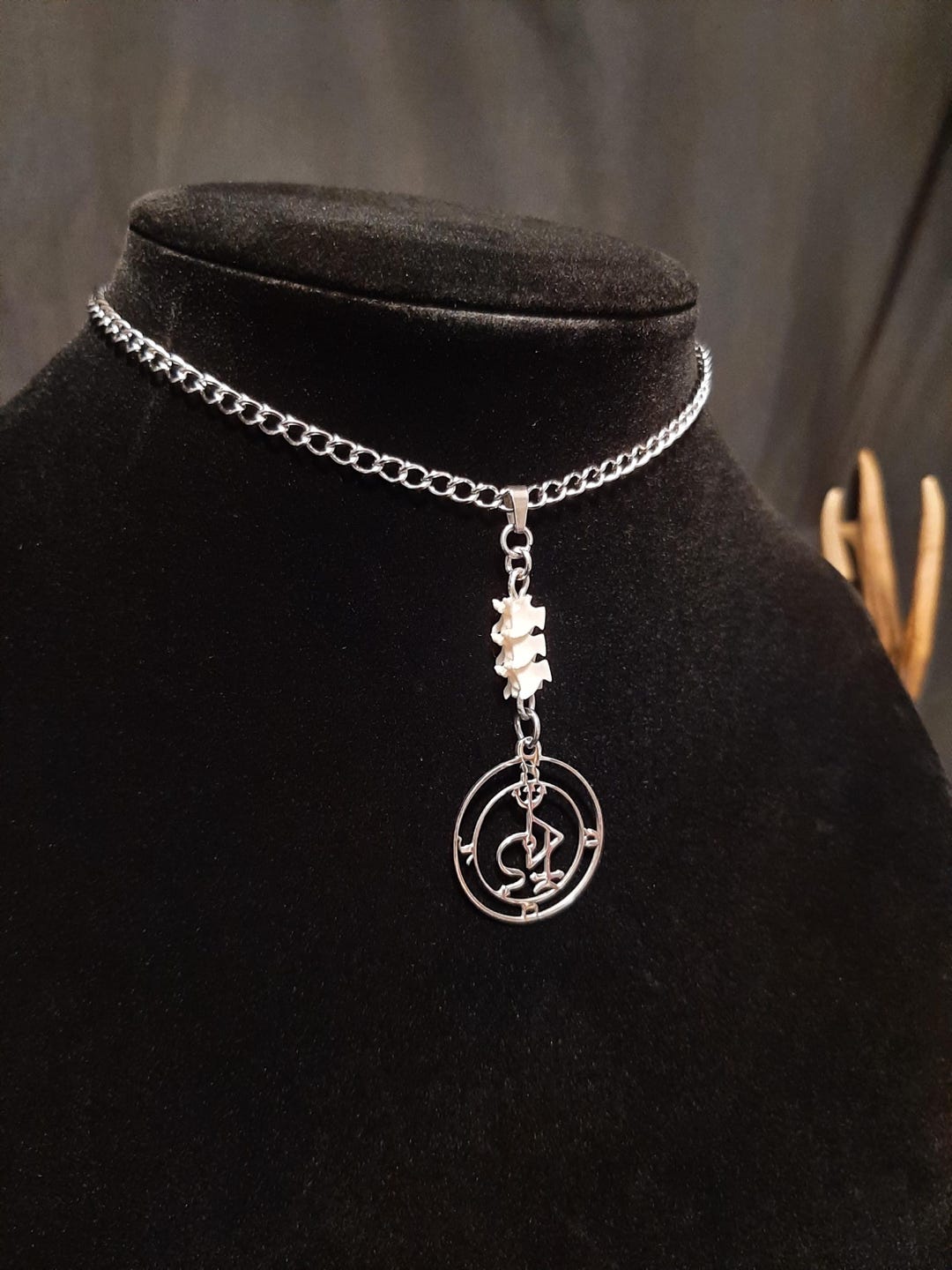 Samael Necklace, Samael Pendant, Sigil of Samael, Gothic, Witch ...