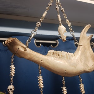 Bone Chime, Bone Hanger, Bone Decor, Bone Wind Chime, Satanic Art ...