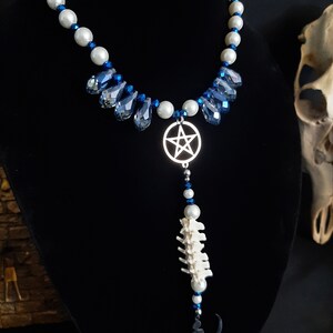 Bone Rosary, Rattlesnake Bone Necklace, Gothic Necklace, Witch Necklace ...