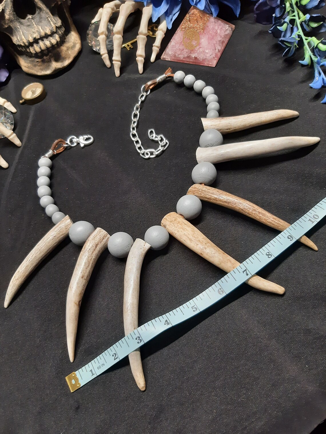Bone Necklace, Bone Jewelry, Antler Necklace, Real Bone Necklace, Real ...