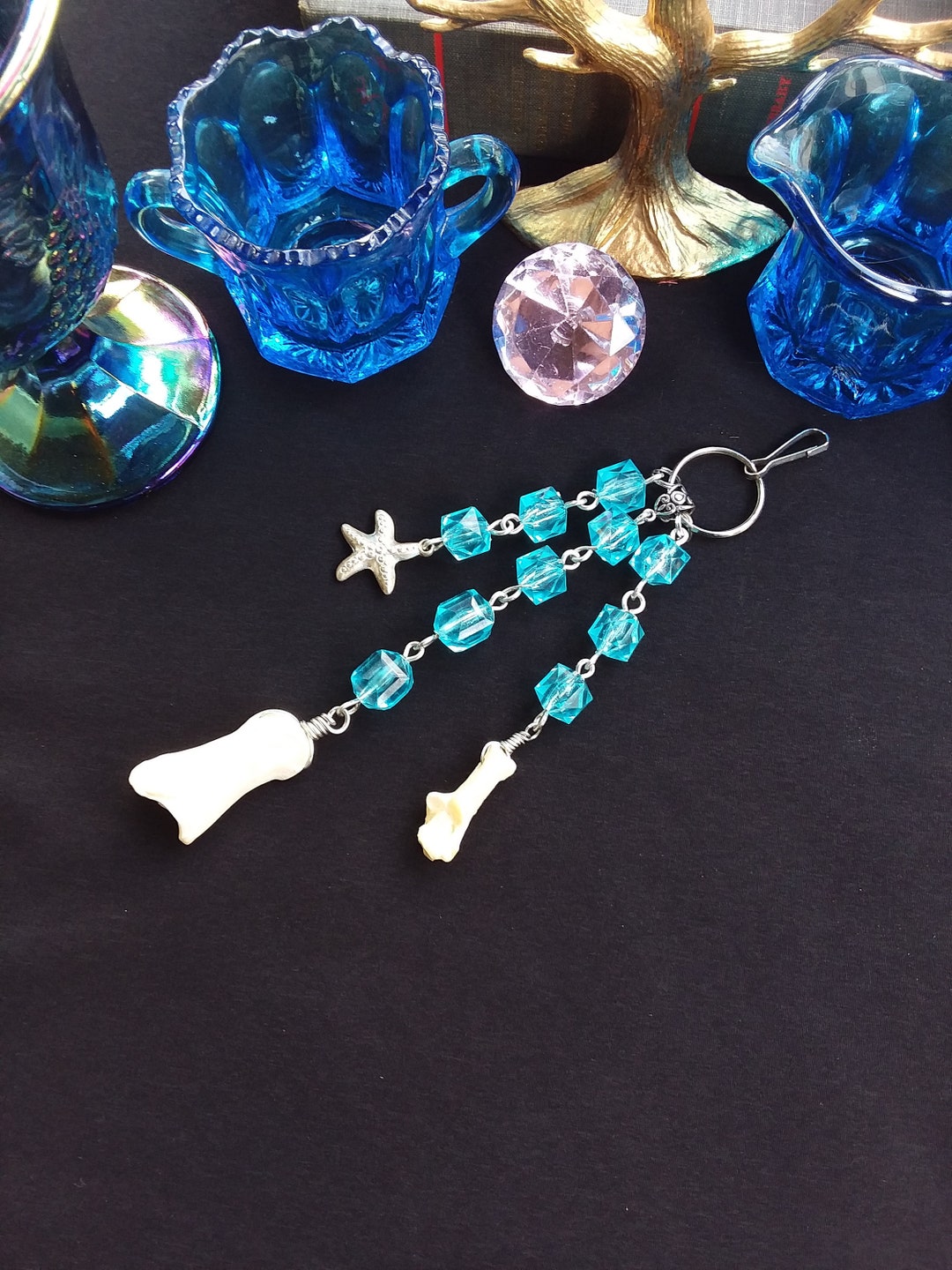 Bone Keychain Deer Bone Keychain Bone Key Chain Key Ring - Etsy