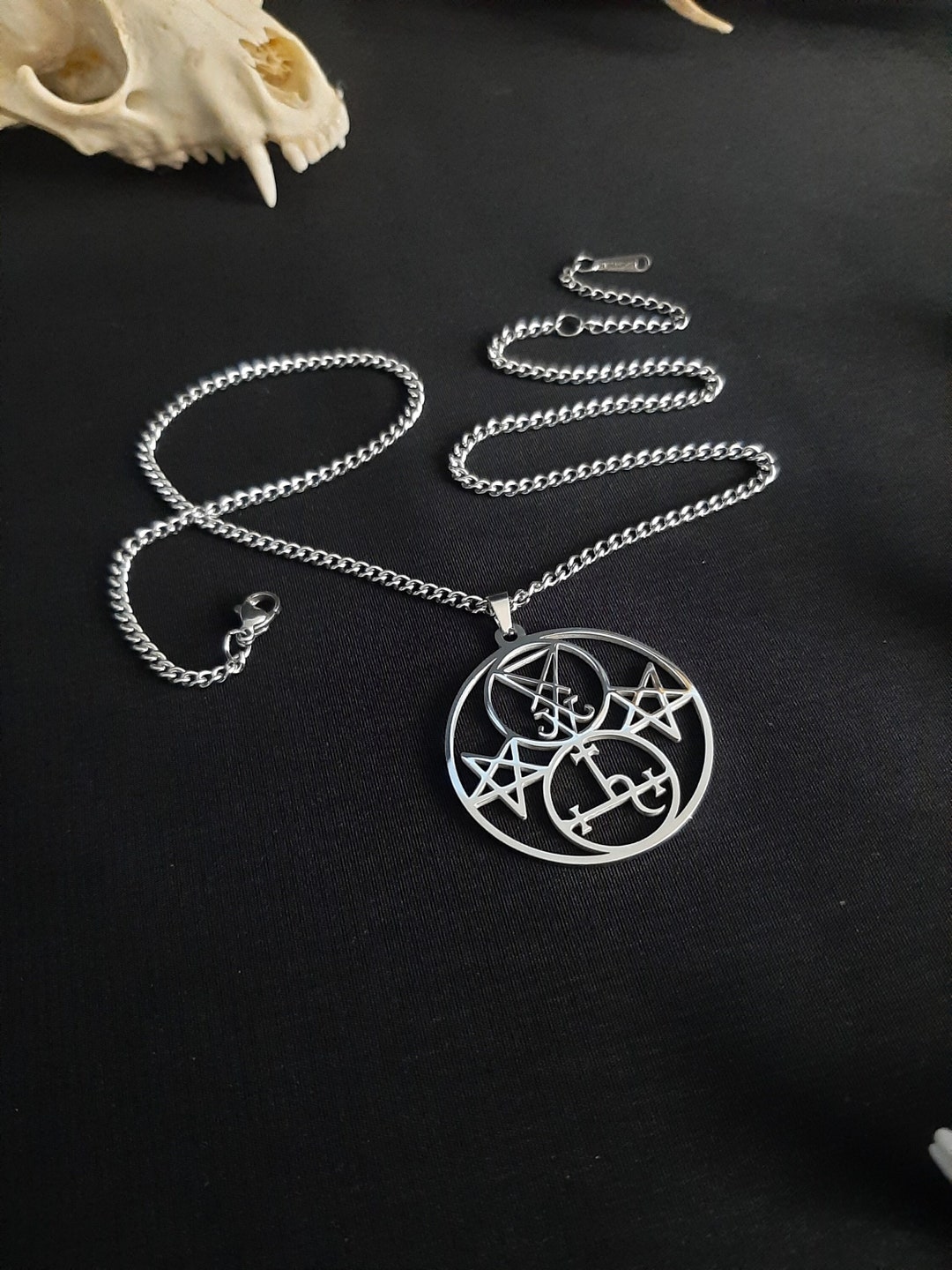 Lucifer Pendant, Lilith Pendant, Satanic Pendant, Ars Goetia, Sigil of ...