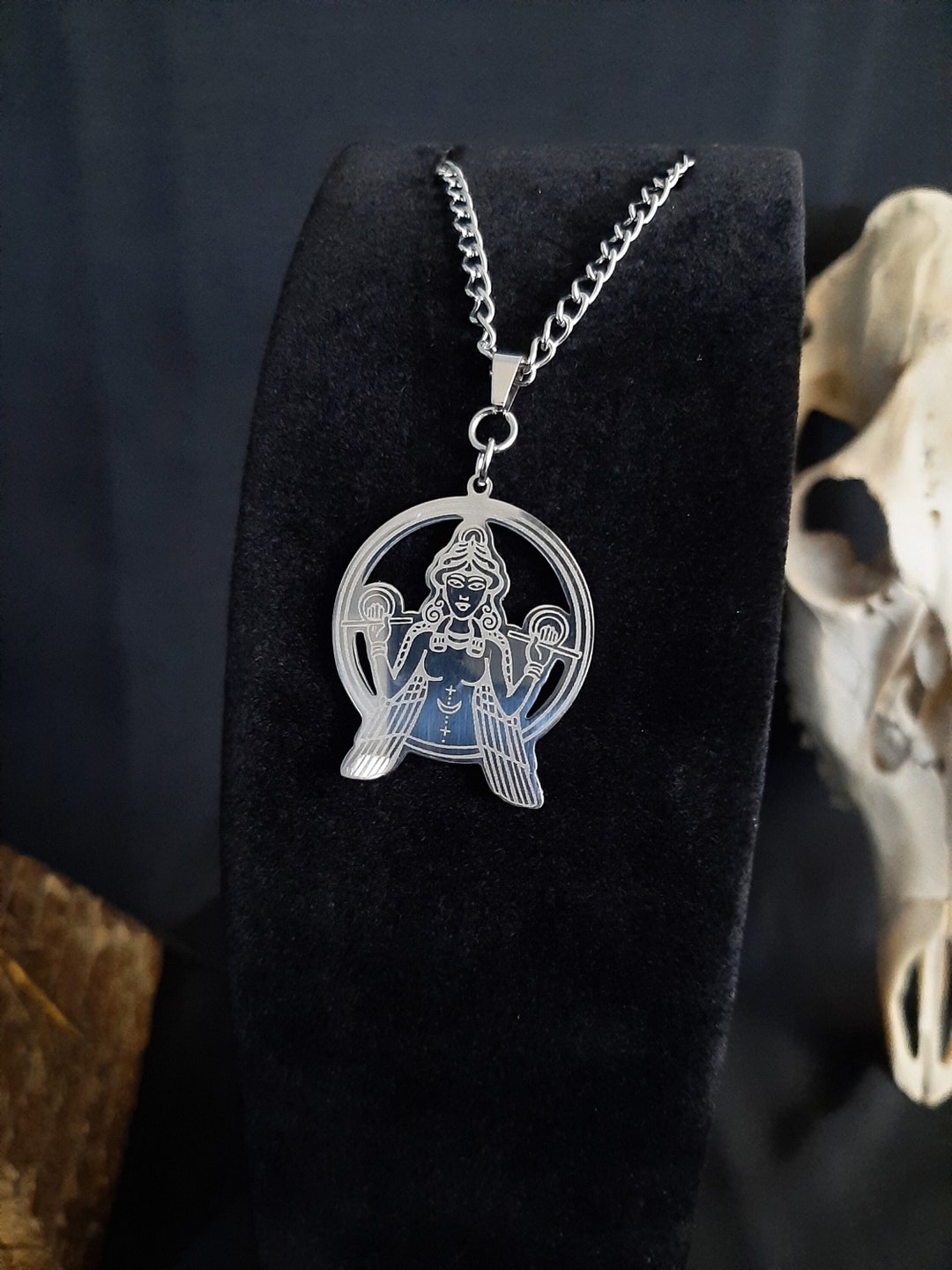 Inanna, Goddess Pendant, Zoroastrian Goddess Pendant, Hittite Goddess ...