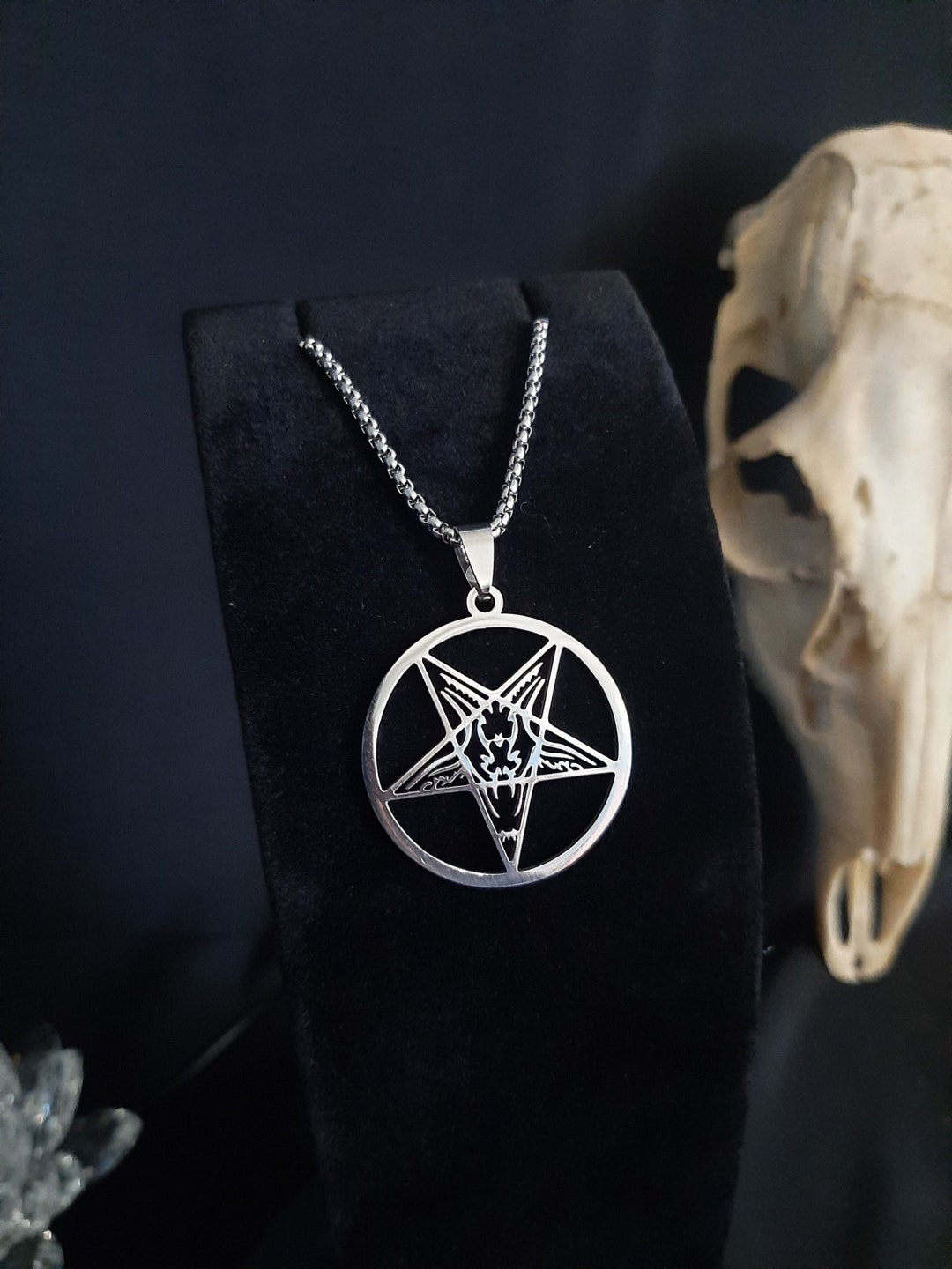 Baphomet Pendant, Satan Pendant, Satanic Pendant, Devil, Belial ...