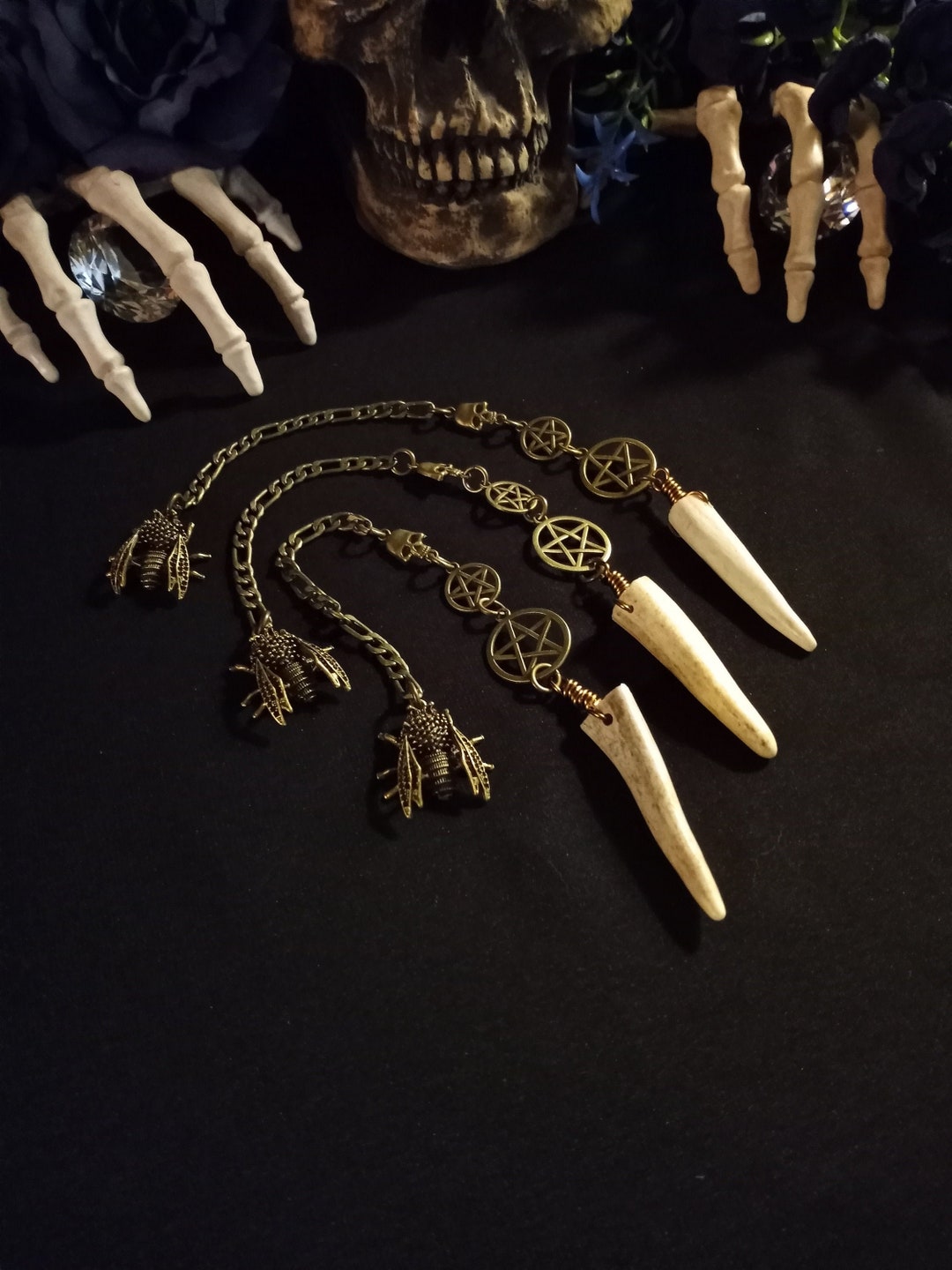 Pendulum, Skull Pendulum, Bone Pendulum, Witch Pendulum, Antler ...
