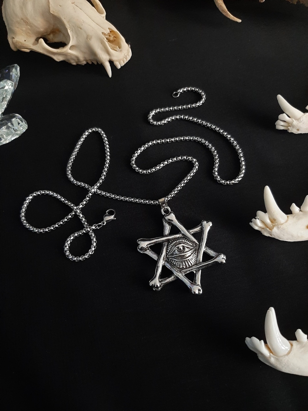 Evil Eye Pendant, Satanic Eye Pendant, Demonic Pendant, Satan Necklace ...