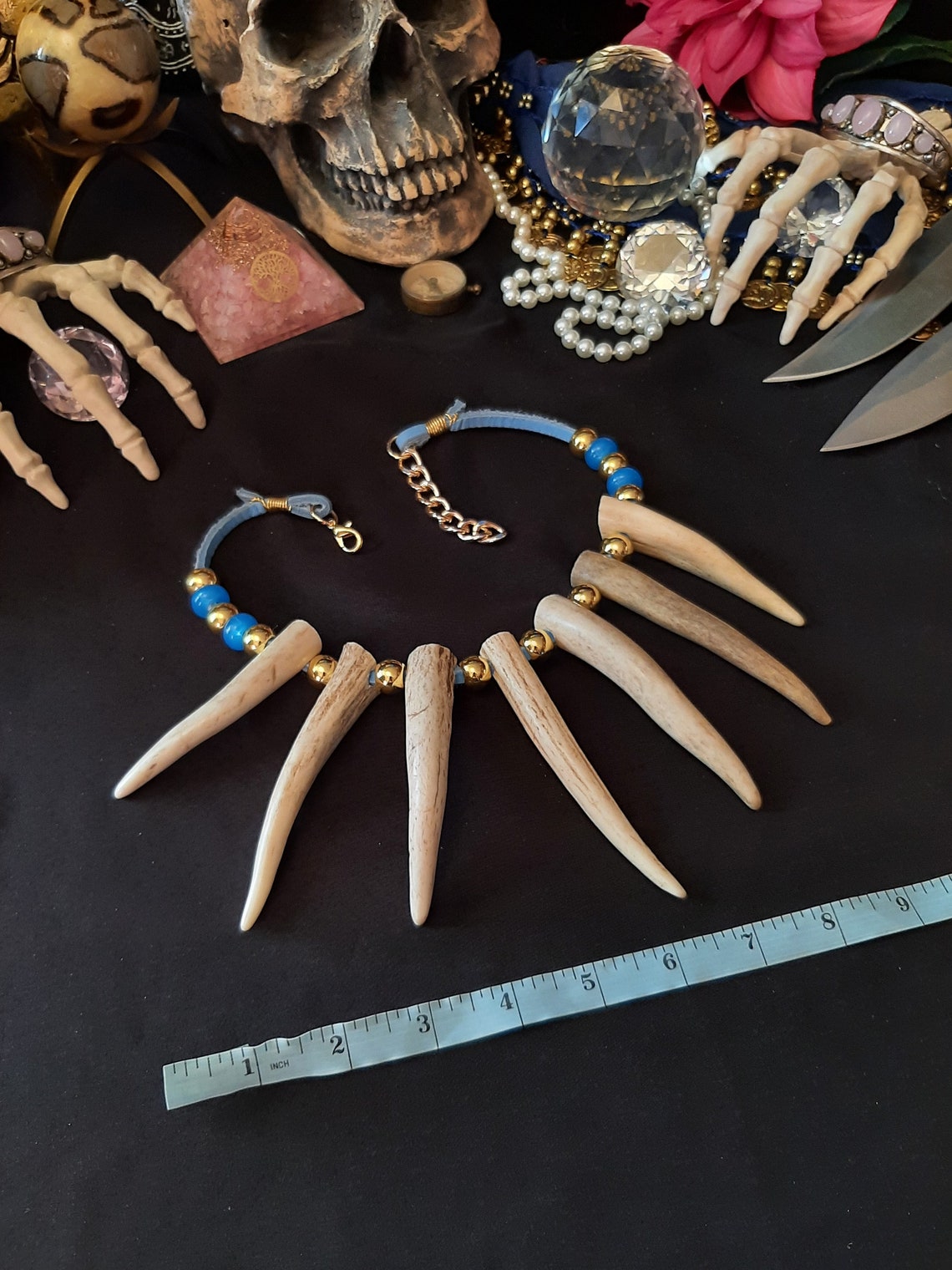 Antler Necklace, Bone Necklace, Bone Jewelry, Antler Jewelry, Real Bone ...