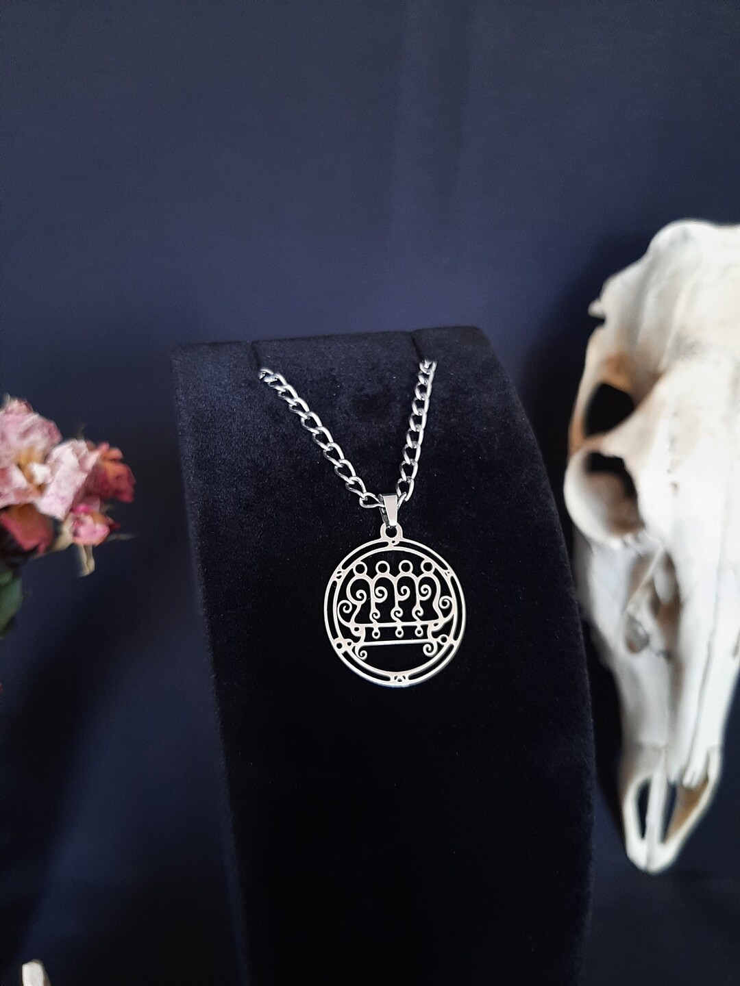 Paimon Pendant, King Paimon Necklace, Witch Necklace, Ars Goetia, Sigil ...